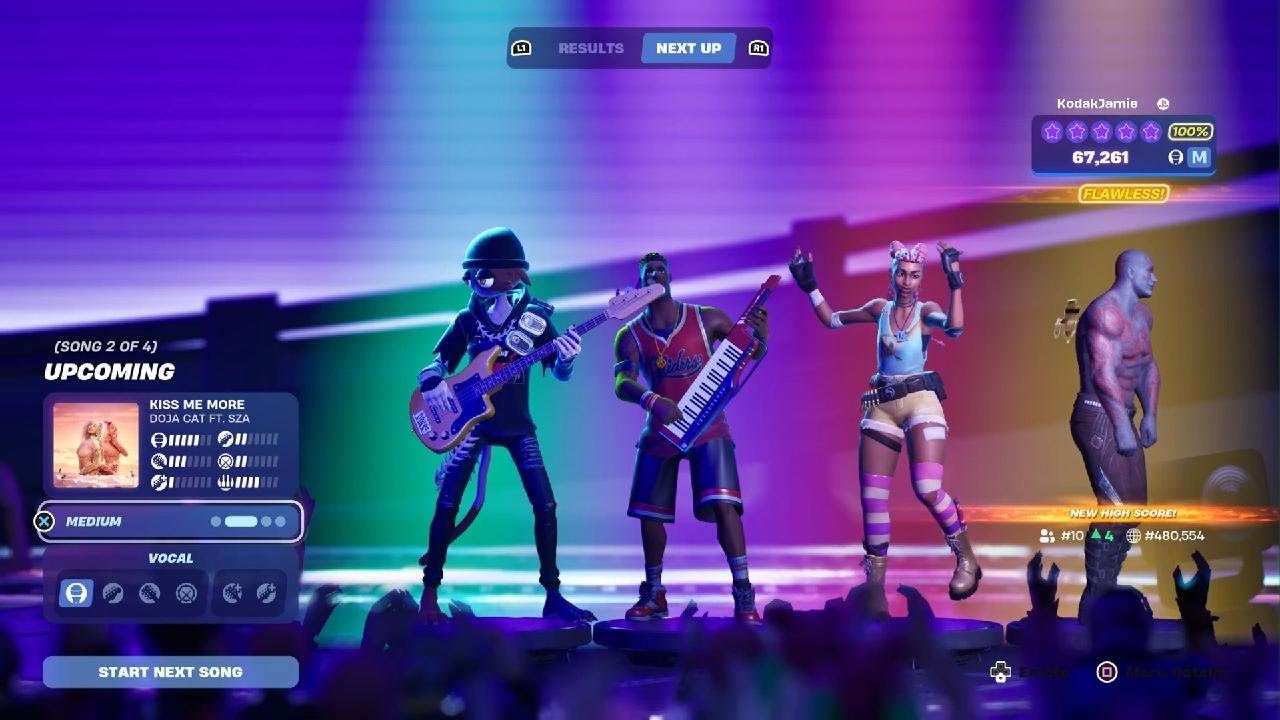 Fortnite Festival Doja Cat & SZA Kiss me more - YouTube