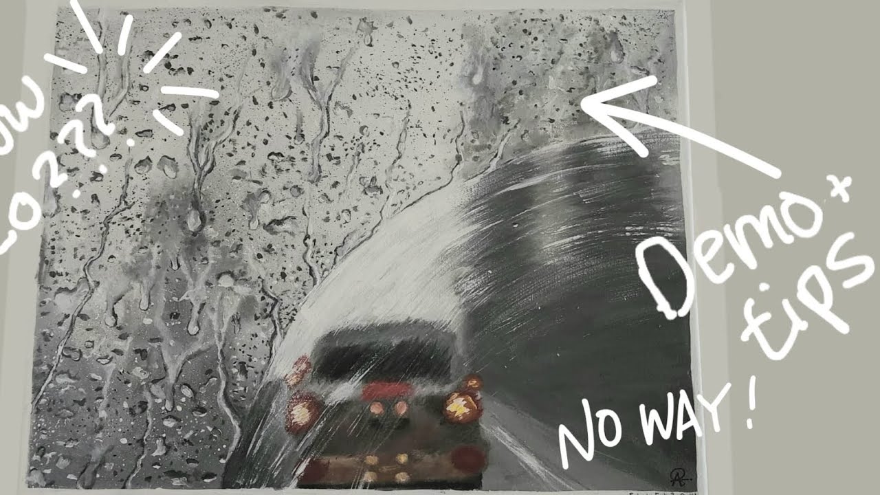 Acrylic Rain Painting - Relaxing - Pro Tips - YouTube