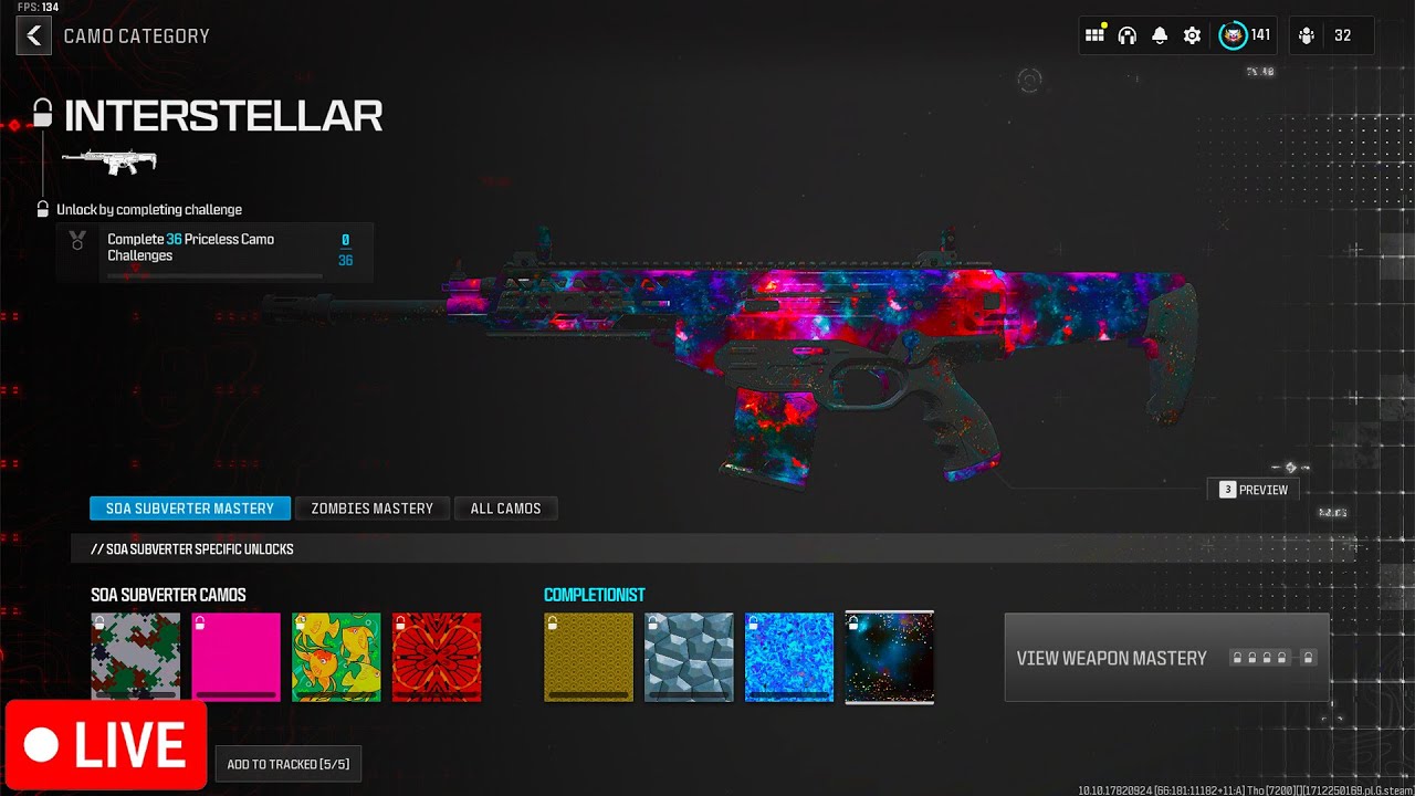 🔴LIVE - I FAILED, GRINDING INTERSTELLAR IN WARZONE! (Pt.9) - YouTube