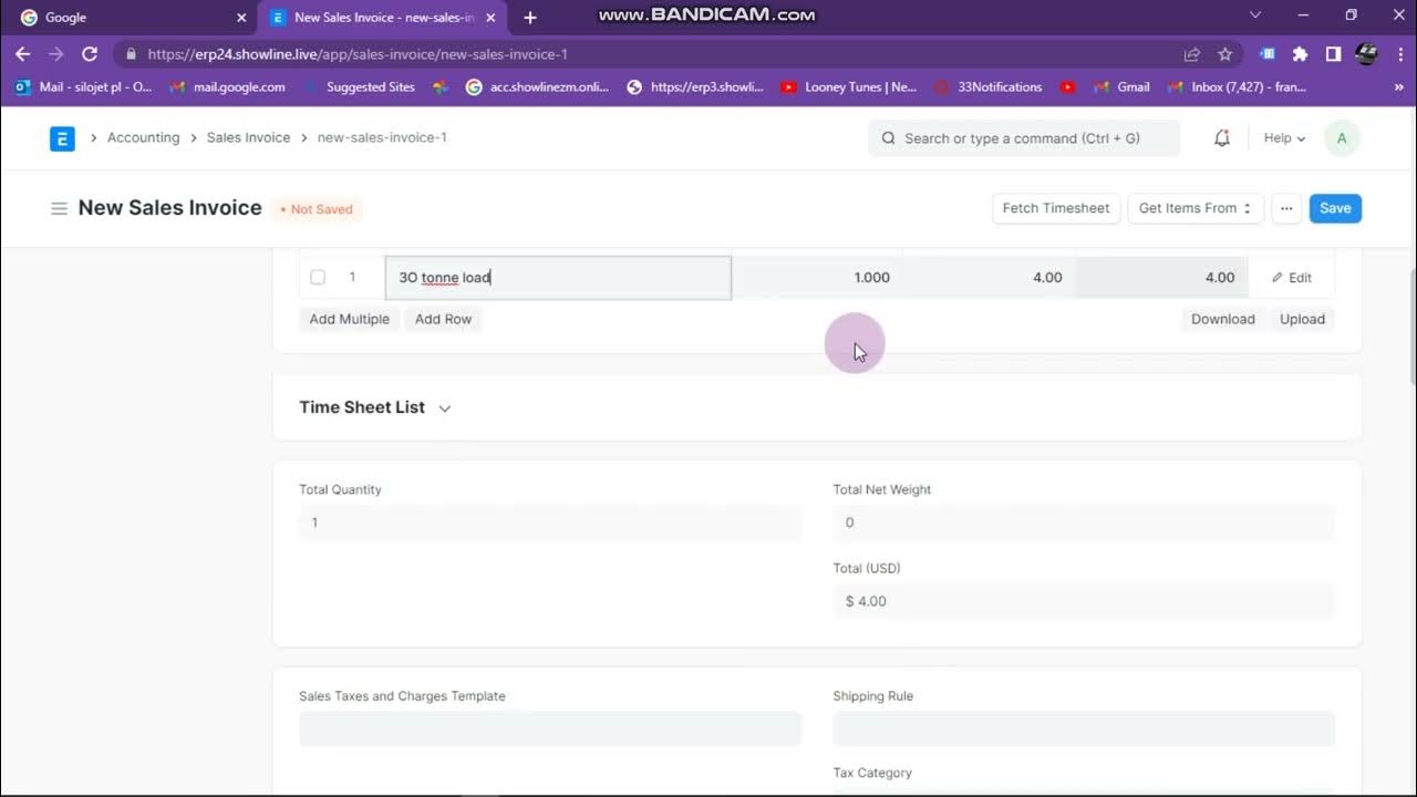 4 Sales Invoices ERPNext - YouTube
