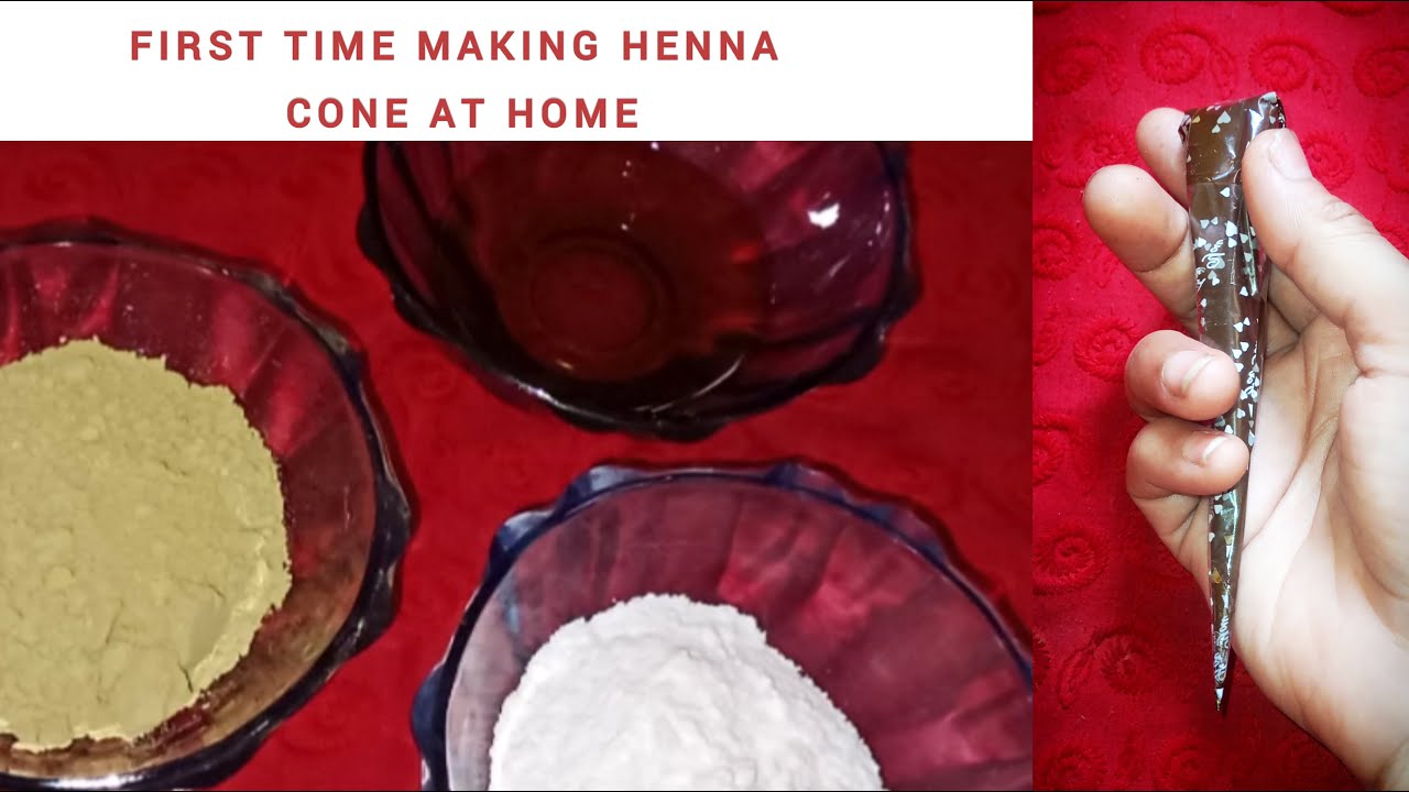 How I make stainless henna paste for practice | making henna cone at ...