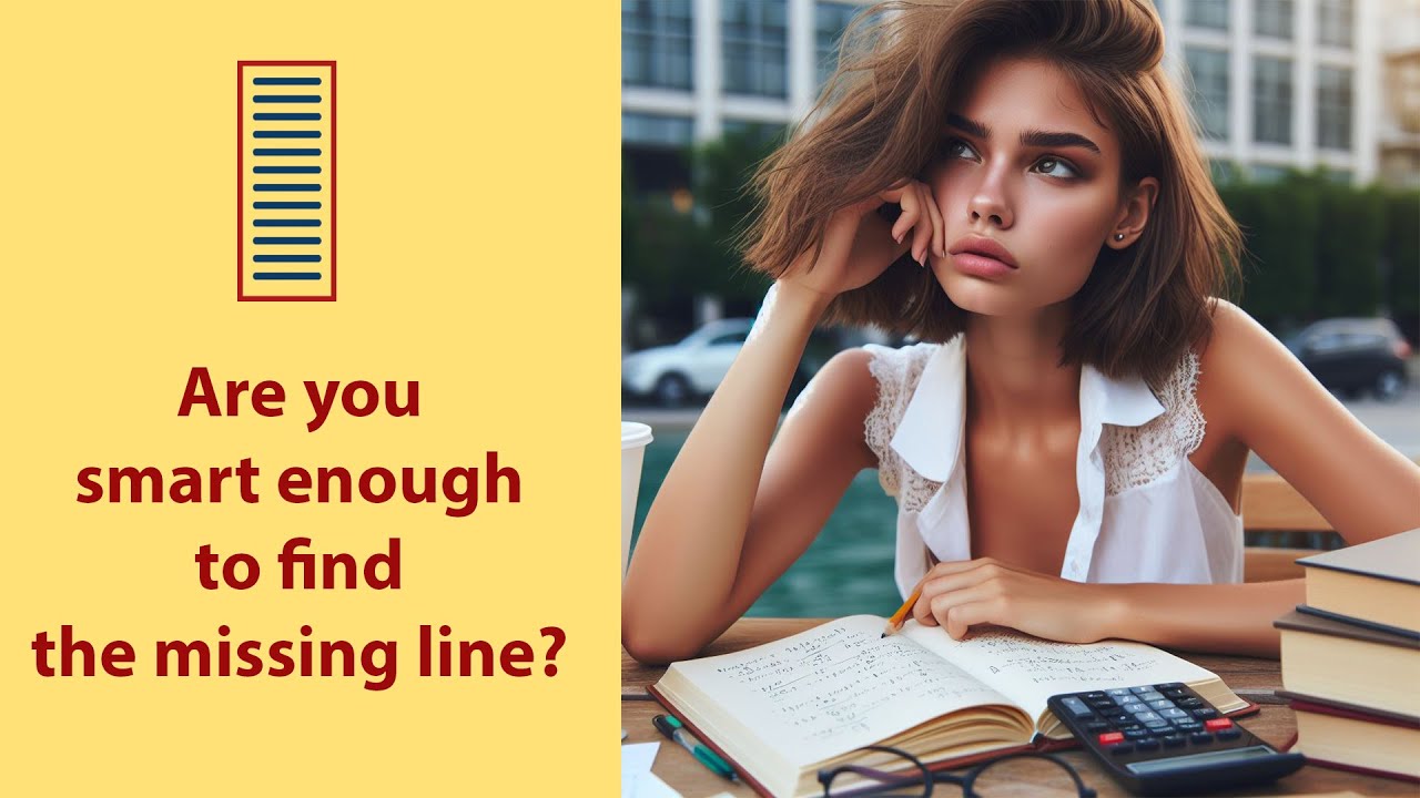 Are you smart enough to find the missing line? - YouTube