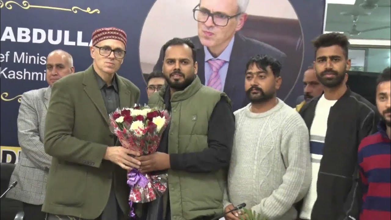 CM Omar Abdullah Meeting Delegations at Samba - YouTube