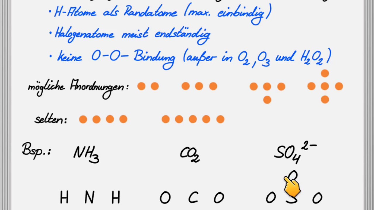 Erstellen einer Valenzstrichformel - YouTube