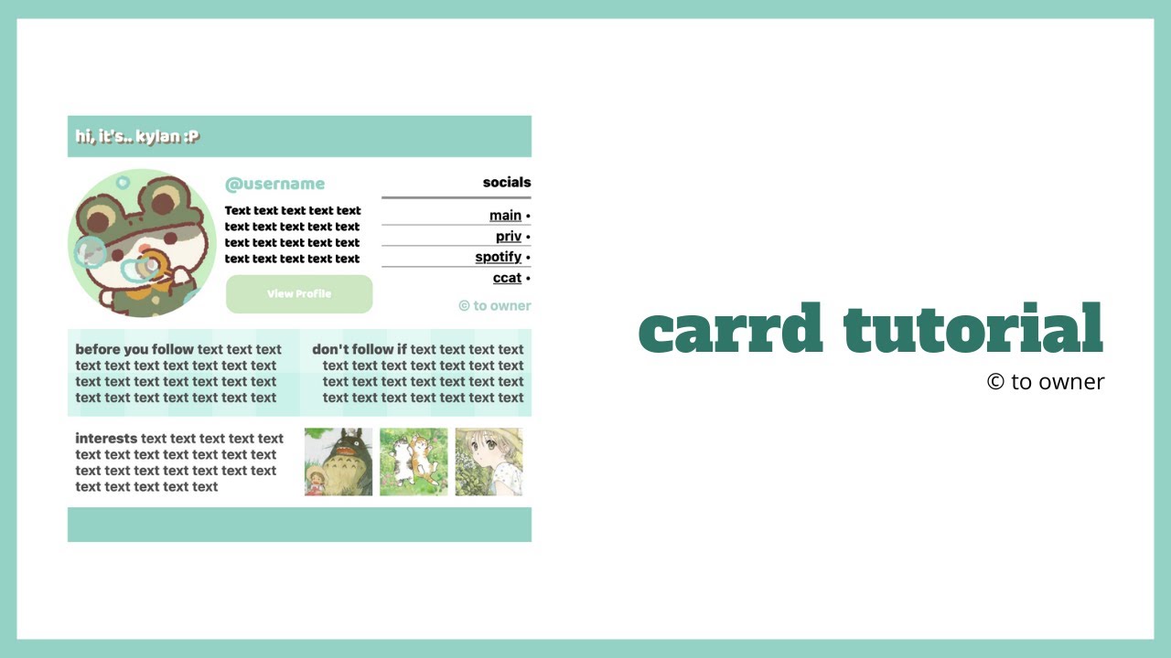 simple carrd tutorial #3 - YouTube
