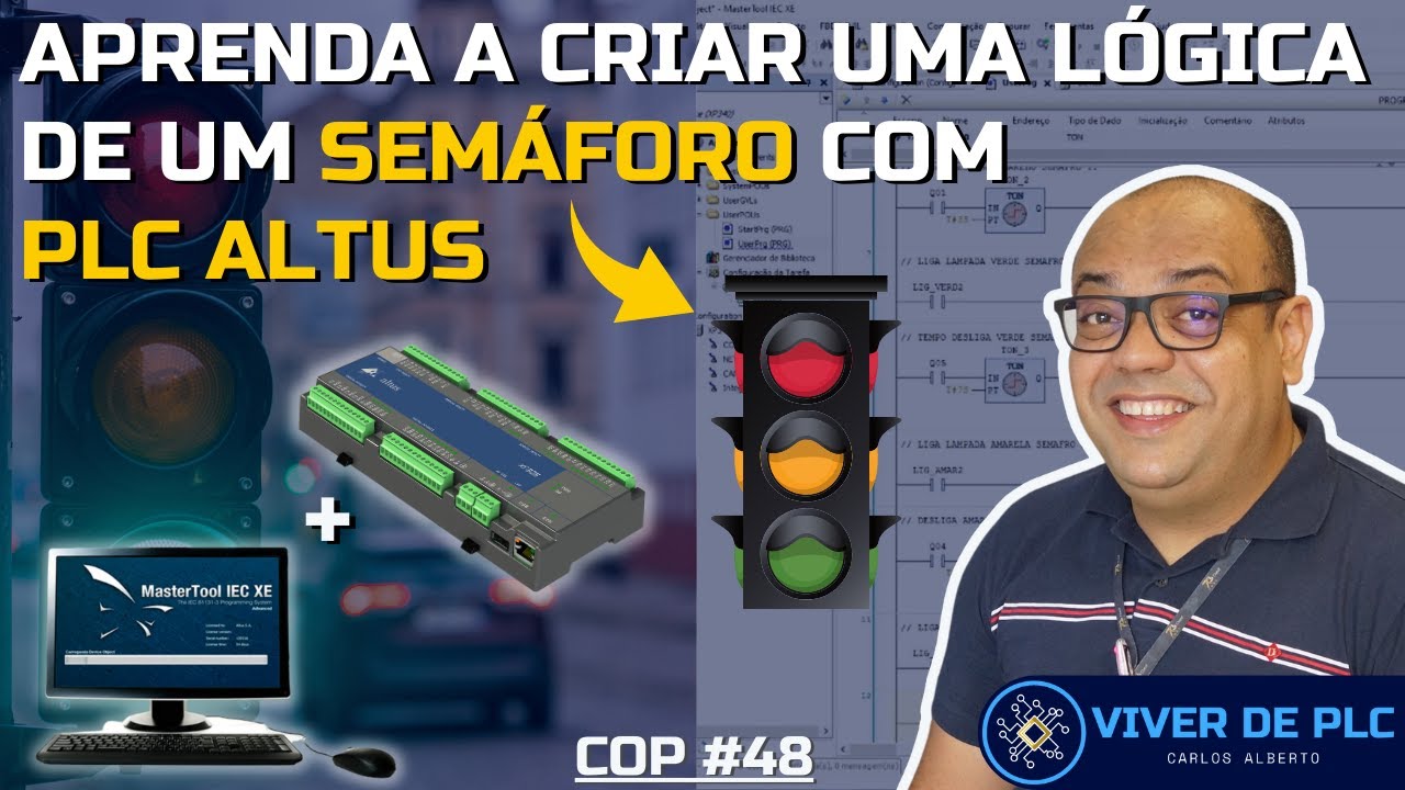 Aprenda a criar uma lógica de um semáforo com PLC Altus | CONHECENDO O ...