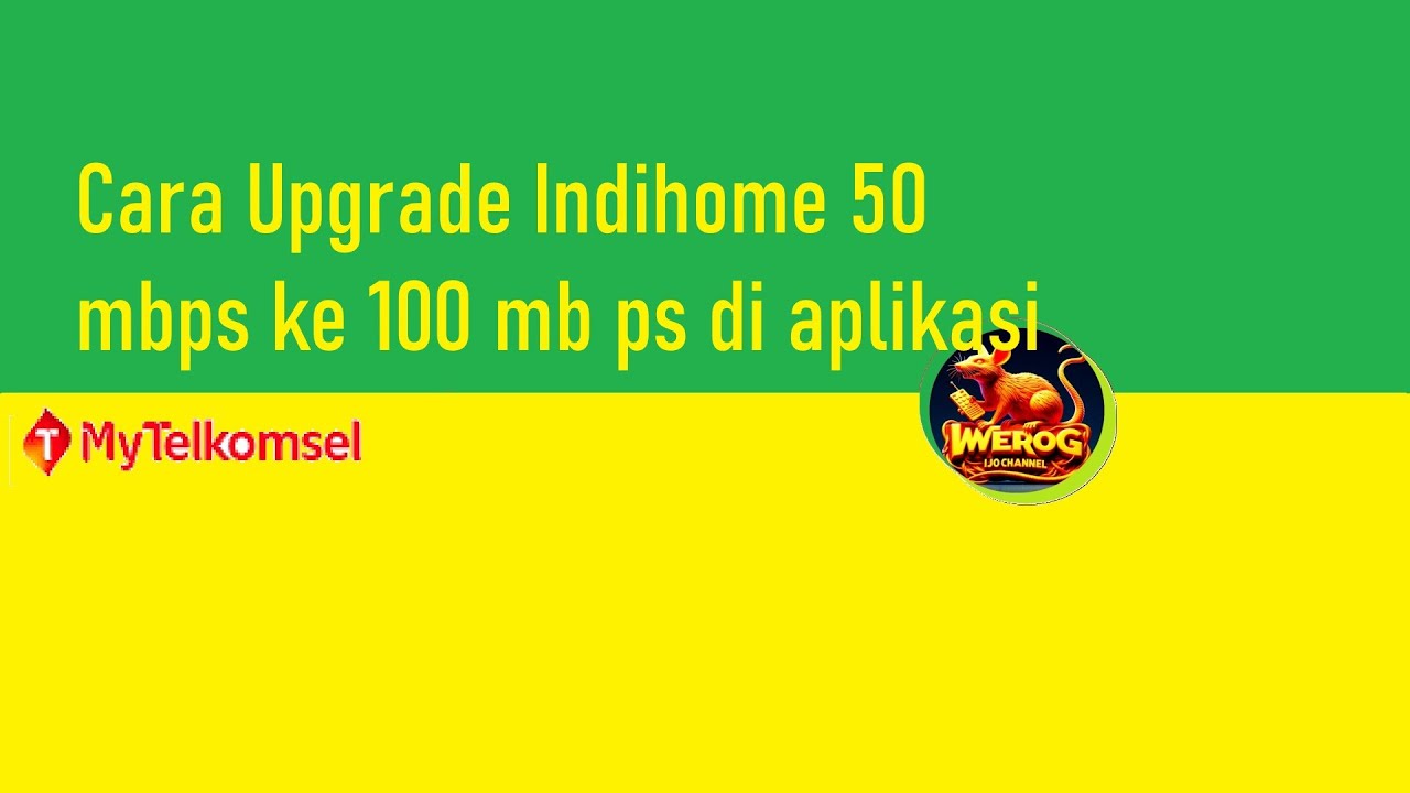 Cara Upgrade Langganan Internet Indihome Di Aplikasi Mytelkomsel - YouTube