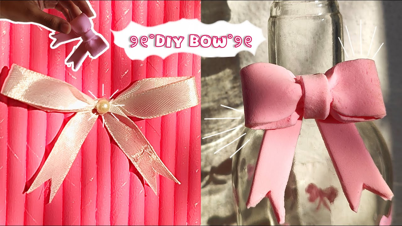 How to make Bow ?? || Diy ribbon Bow || Diy clay Bow || Diy Bow making ...