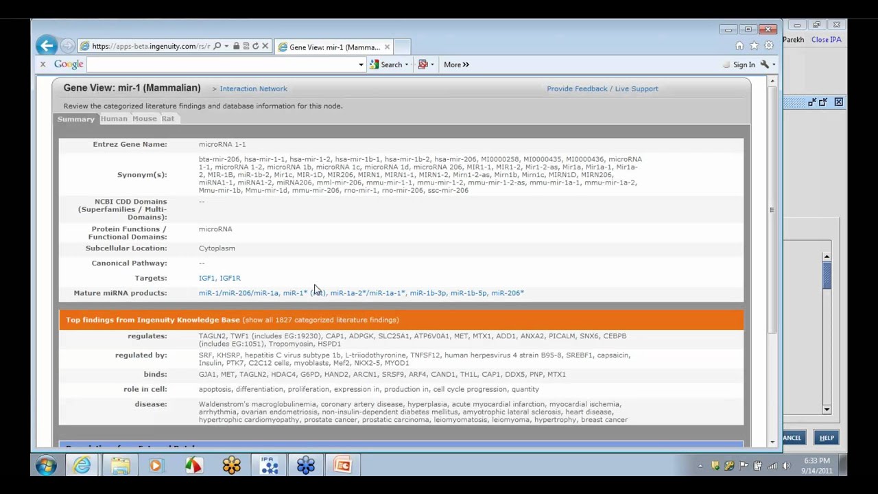 Learn how to use IPA's microRNA Target Filter - YouTube
