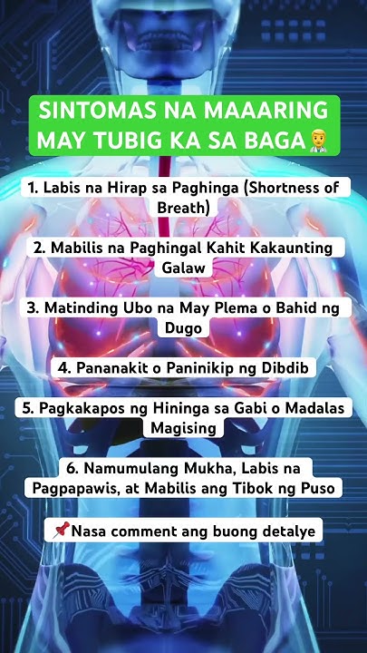 6 Signs na May Tubig ang Baga. Alamin ang Sanhi at Gamutan Nito! #lungs #health #healthytips ...
