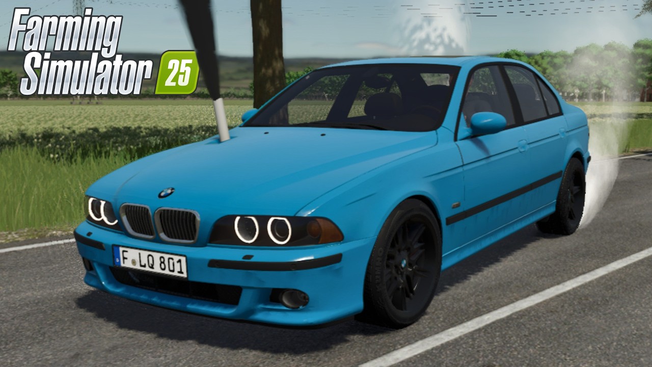 FS25 - BMW 530D E39 with DRIFT FUNCTION - CAR MOD for Farming Simulator 2025 ROLEPLAY GAMEPLAY ...