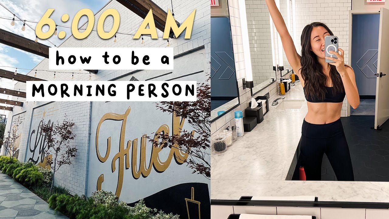 how to wake up EARLY to workout | become a morning person :) - YouTube