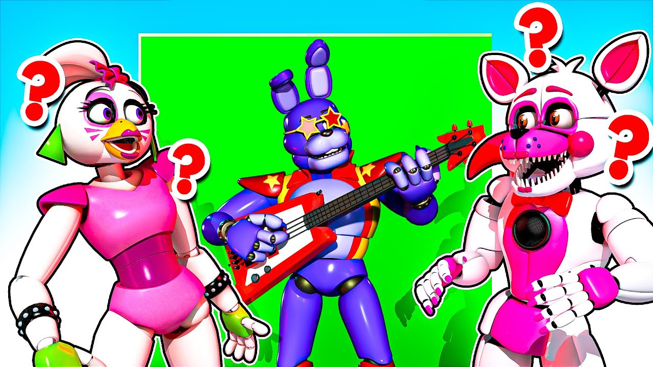 GUESS The FNAF Character with Glamrock Chica and Funtime Foxy - YouTube