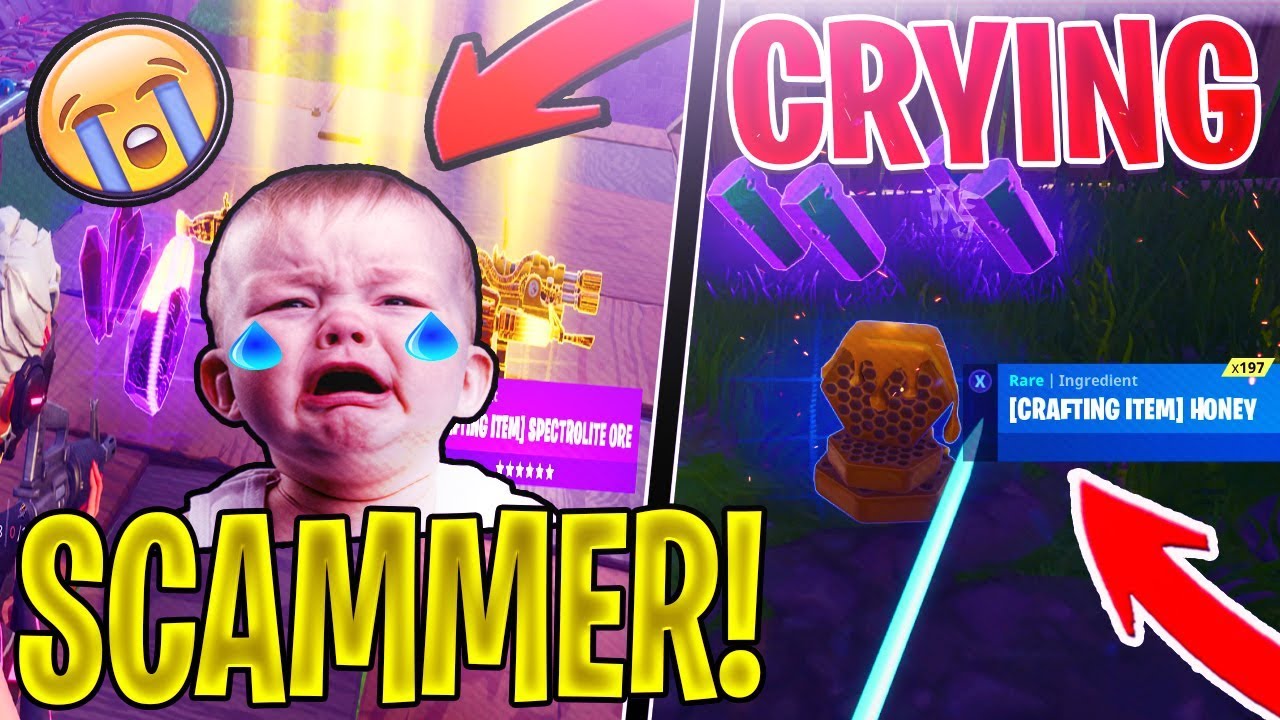 *SCAMMER CRIES* CRYING Scammer Gets SCAMMED | Fortnite Save The World ...