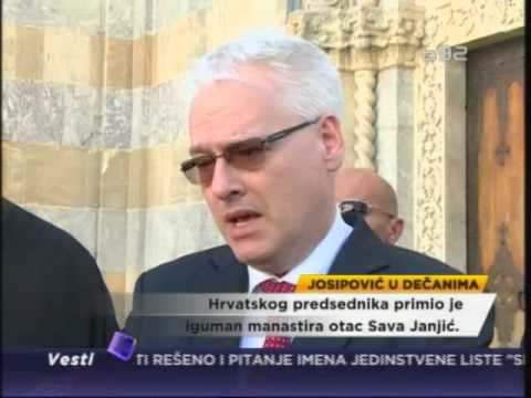 Josipović u manastiru Visoki Dečani