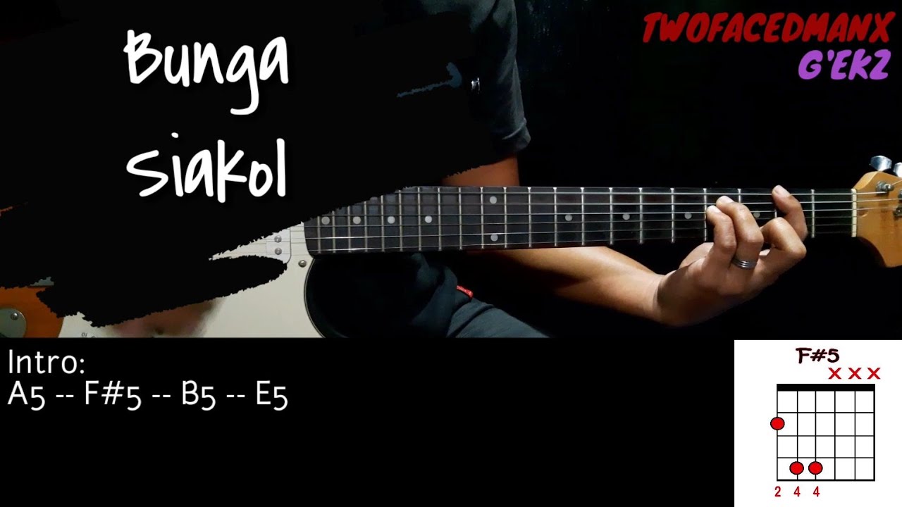 Bunga - Siakol (Guitar Cover With Lyrics & Chords) - YouTube