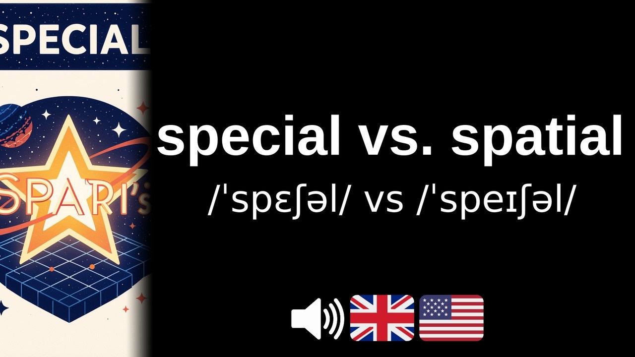 How to pronounce special vs. spatial (CORRECTLY!) - YouTube