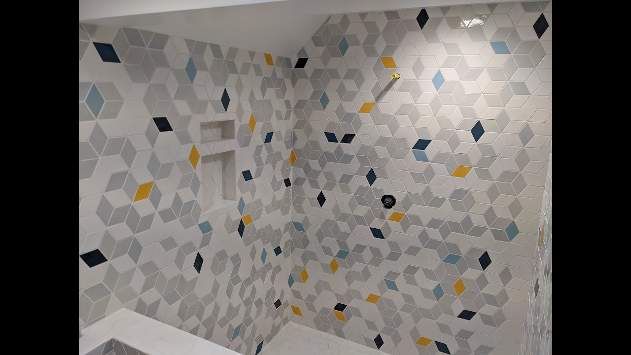 Extremely complicated tile bathroom wrap - YouTube