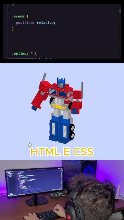 Transformando Código Em Autobots Optimus Prime Em Html And Css Youtube
