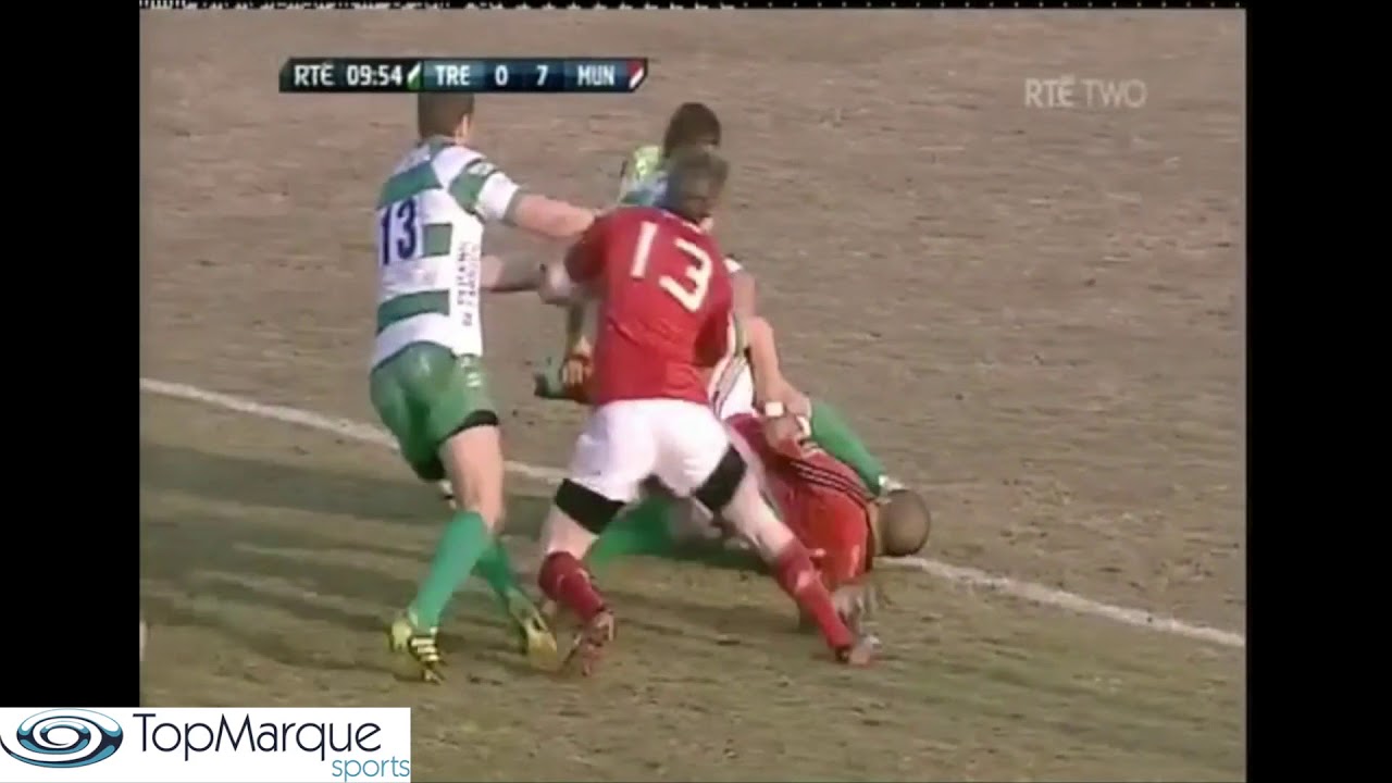 Danny Barnes Munster Rugby Highlights - YouTube