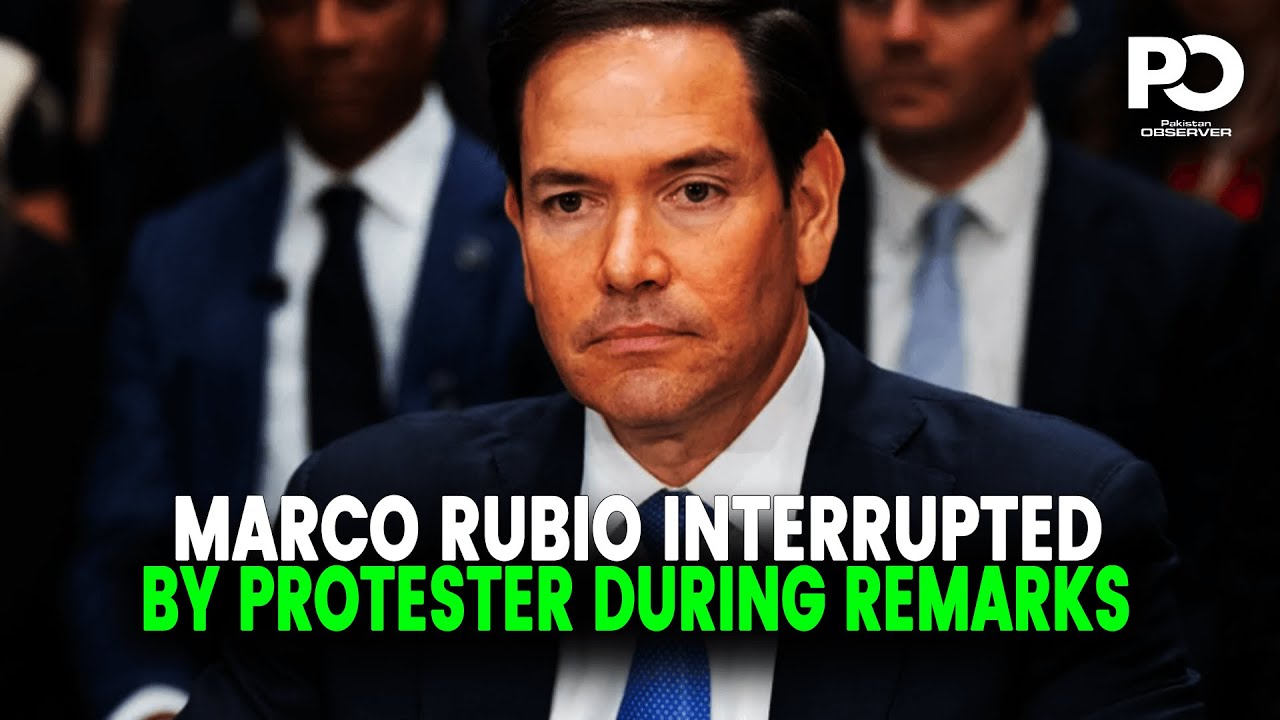 Senate Chaos: Marco Rubio SHOCKED by Bold Protester Mid-Speech ...