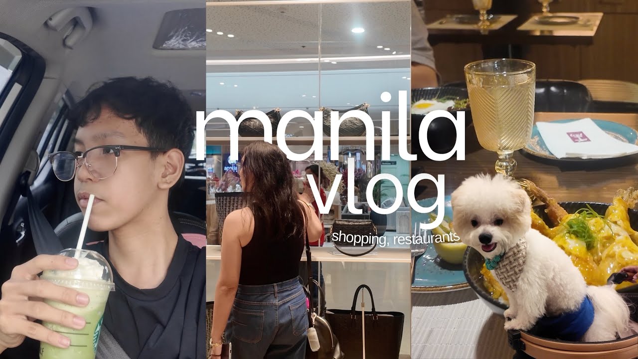 Manila Vlog: what we ate & where we shopped - YouTube