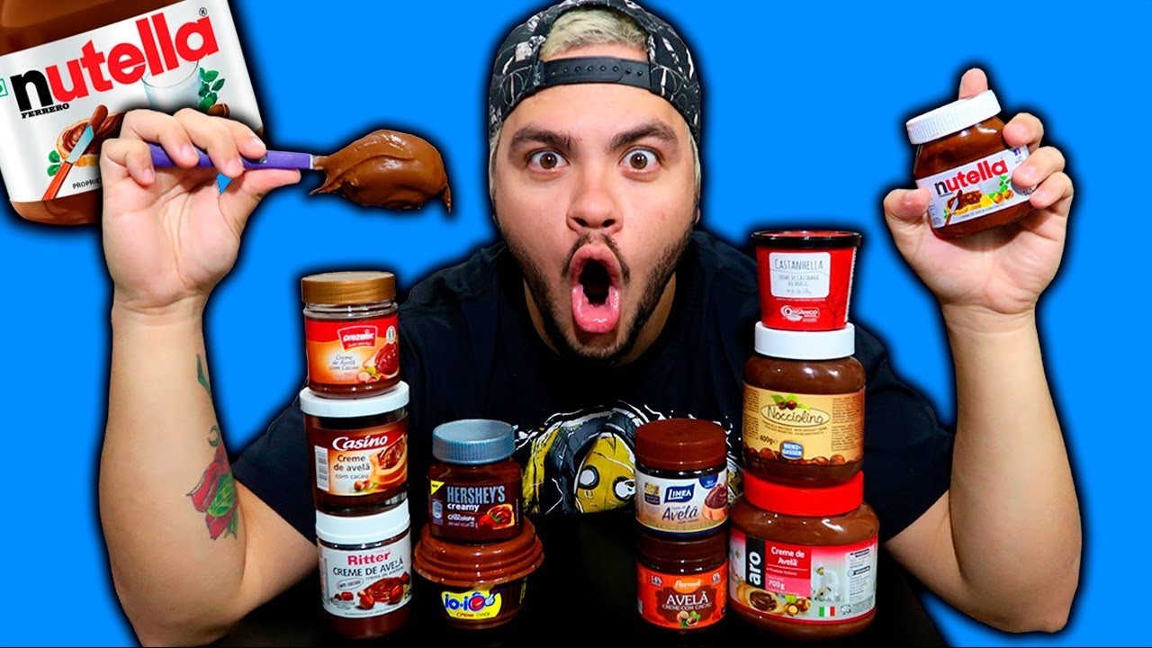 PROVANDO IMITAÇÕES DA NUTELLA | Repost - Luccas Neto - YouTube