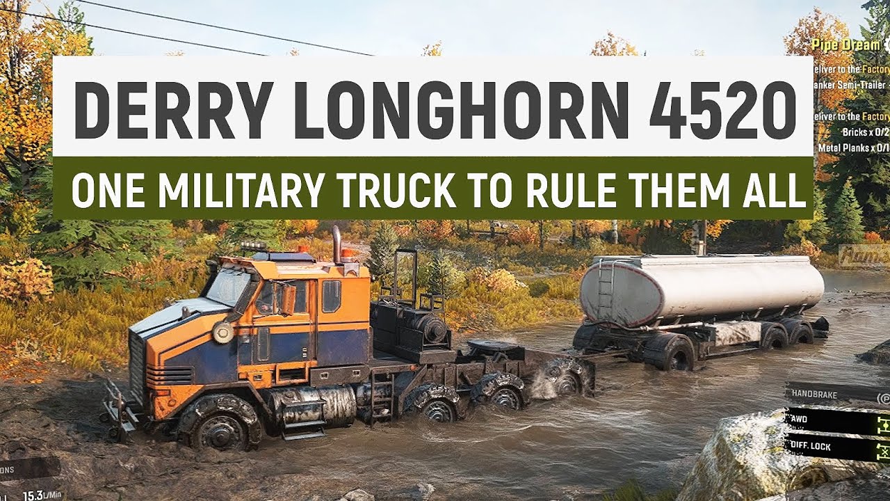 SnowRunner - Derry Longhorn 4520 is Terrifyingly Capable High ...