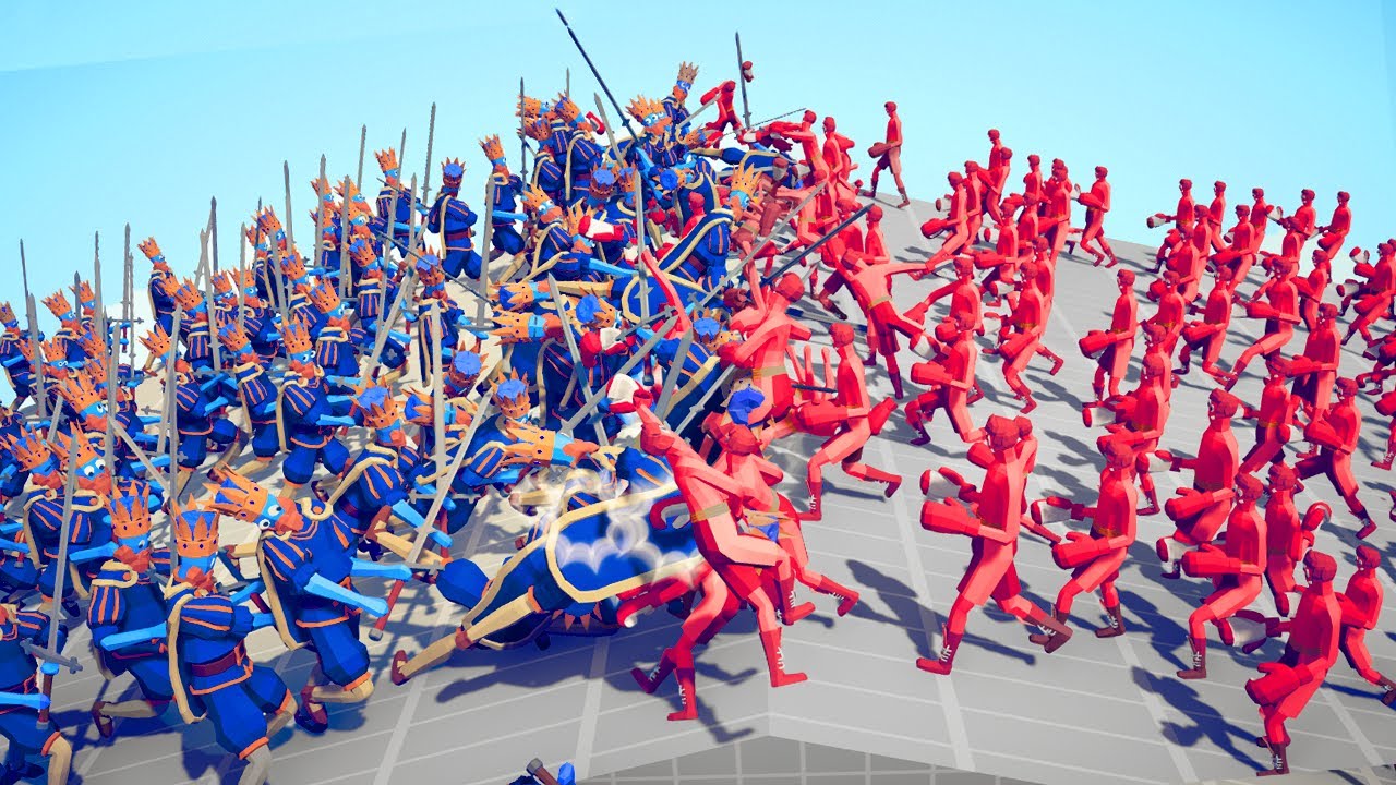 100x LEGACY 🥊 vs 🔥 MEDIEVAL KING ARMY / Totally Accurate Battle ...