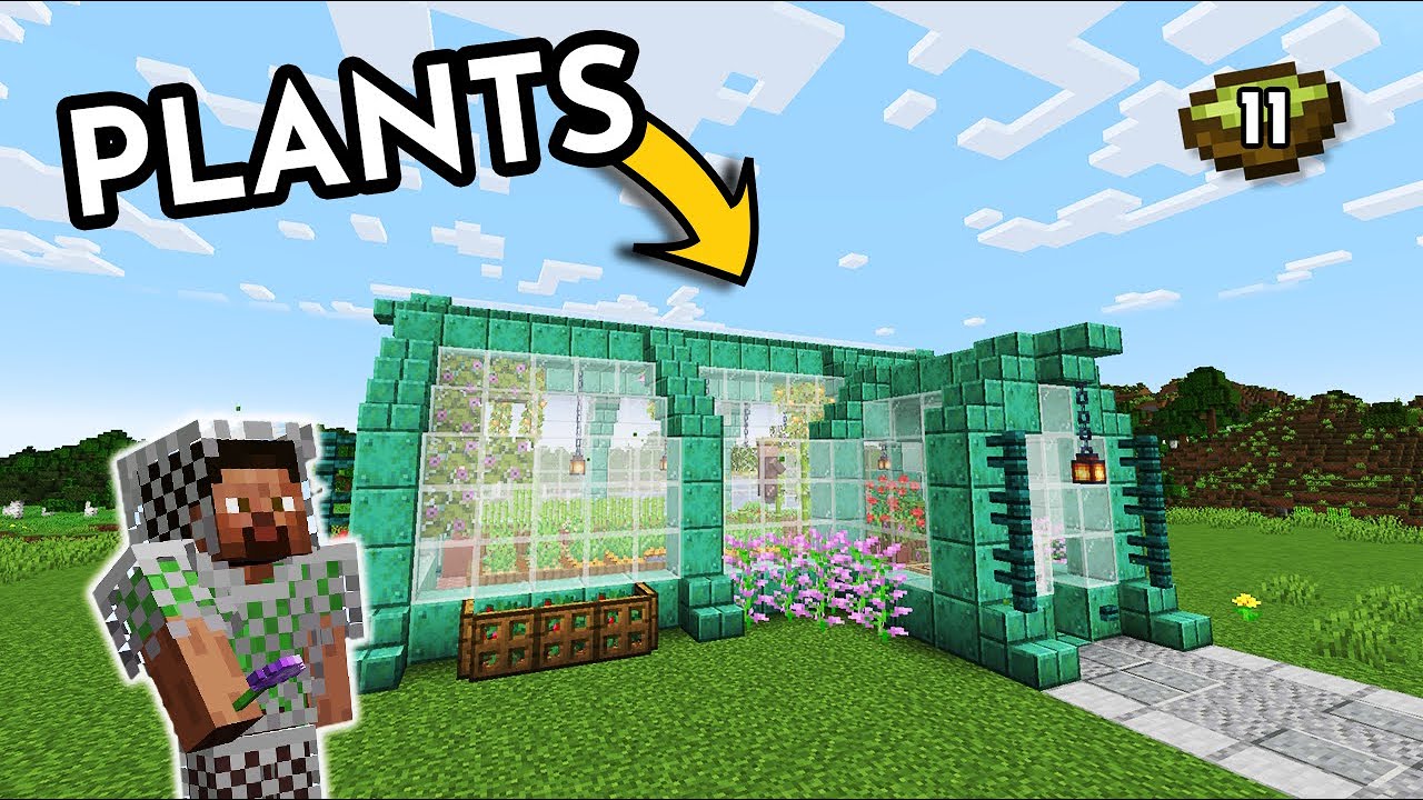 I Built a COZY GREENHOUSE in Minecraft Survival! | How To Enjoy ...