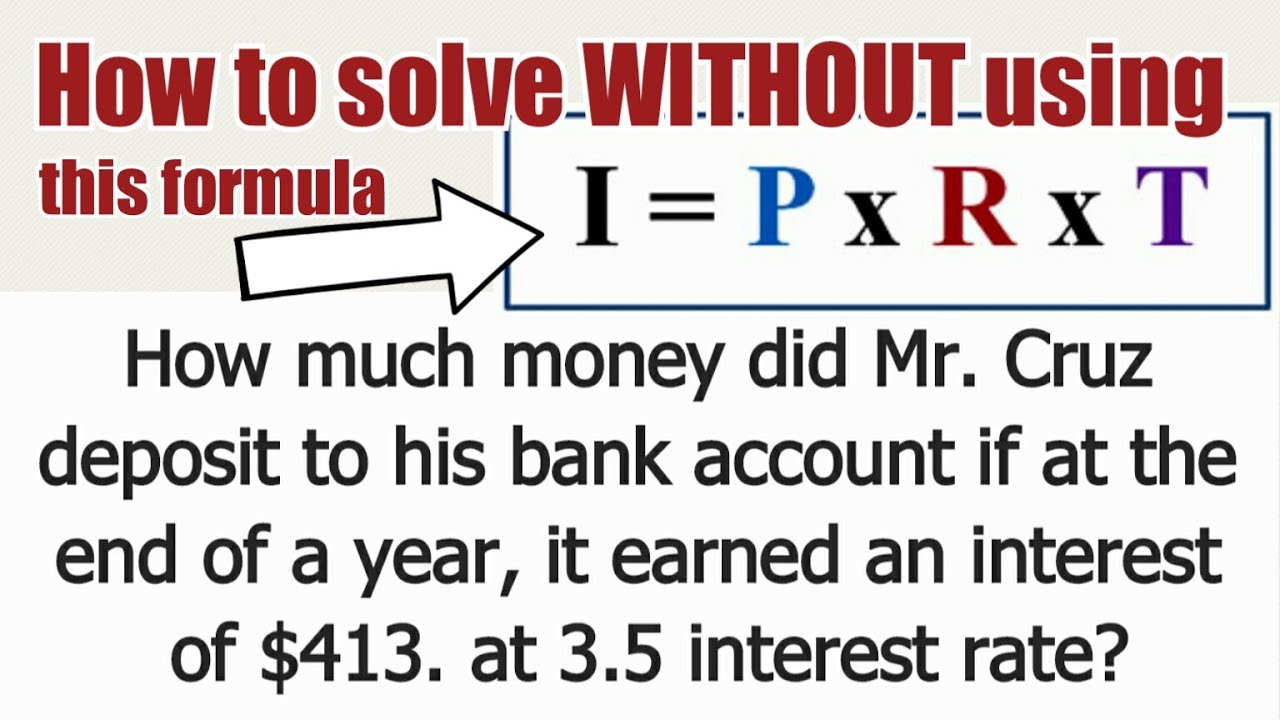 Interest Rate | How to solve without memorizing any formula? - YouTube