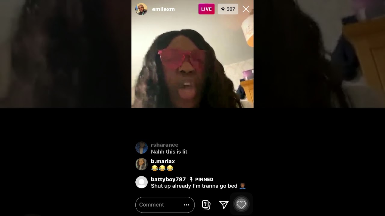 EMILE MORGAN BEEFING ON INSTAGRAM LIVE PART1 - YouTube