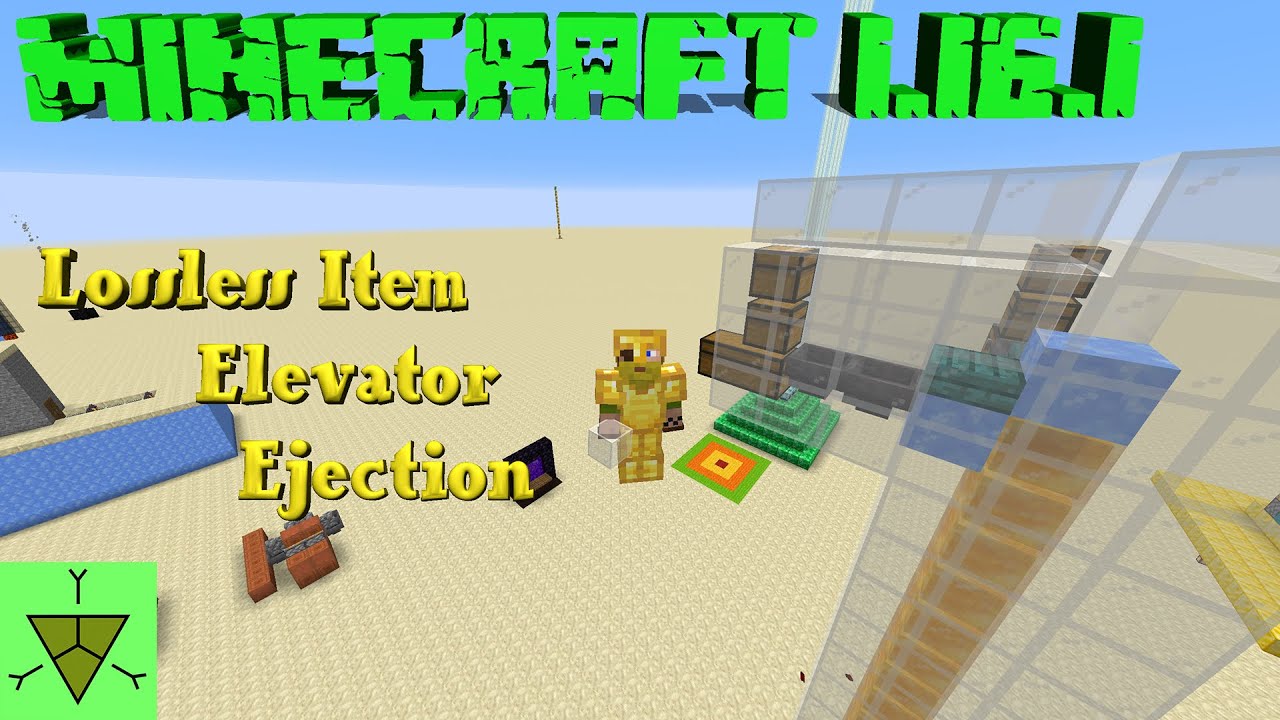 Minecraft 1.16.1 Lossless Dropevator/Item Elevator Ejection - YouTube