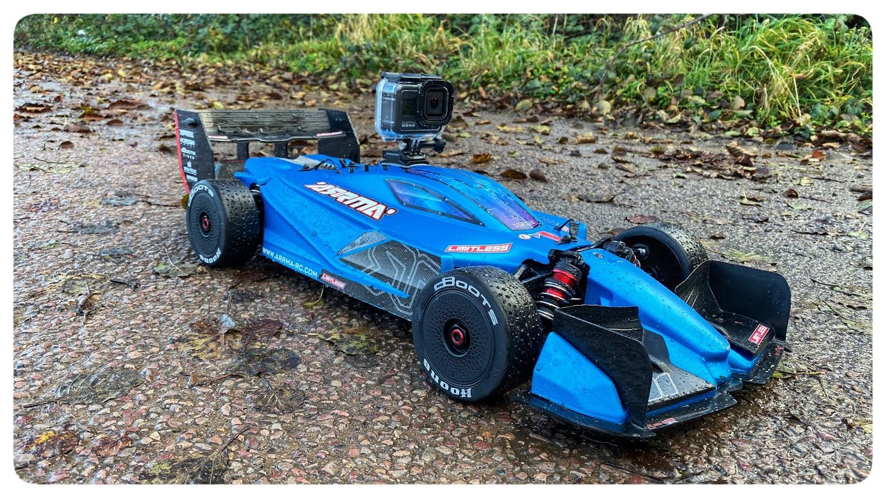 Just put a GoPro Hero 8 on top of fast RC Car (Arrma Limitless) - YouTube