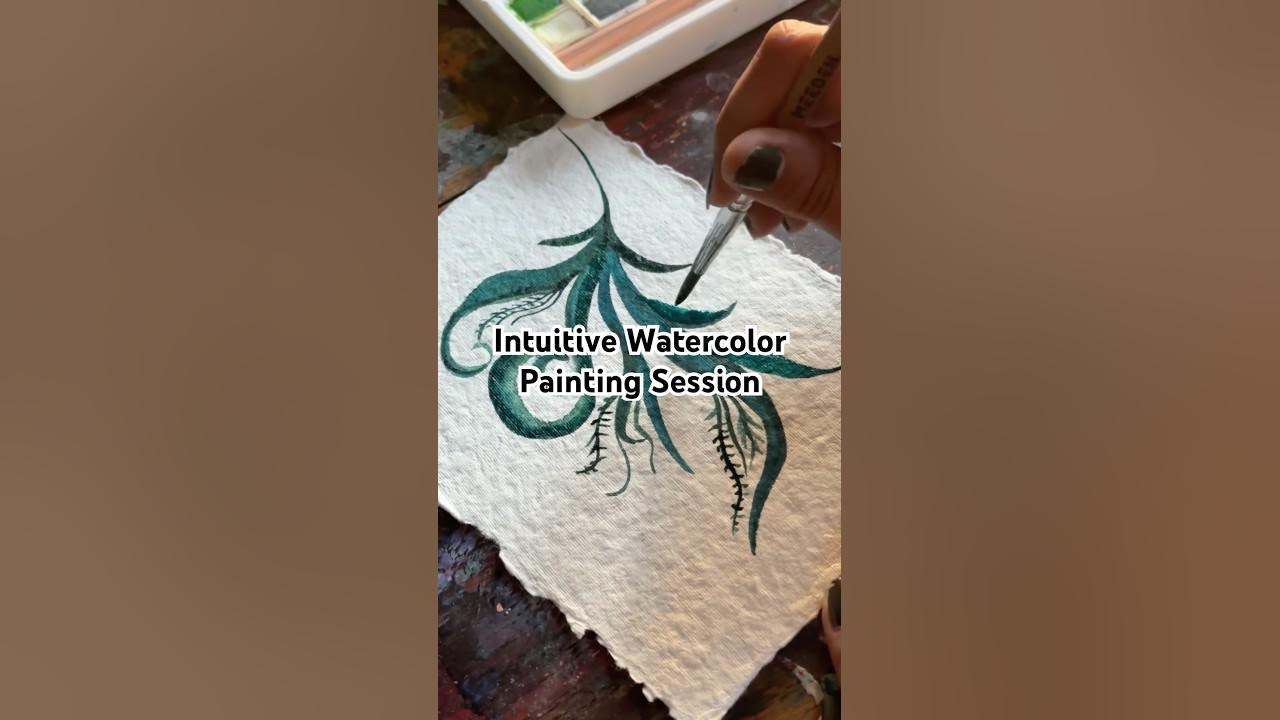 Intuitive Watercolor Painting, Painting Without a Plan #watercolor # ...