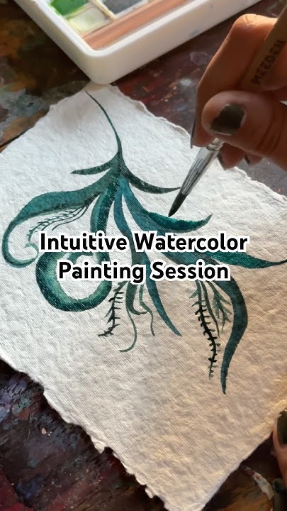 Intuitive Watercolor Painting, Painting Without a Plan #watercolor # ...