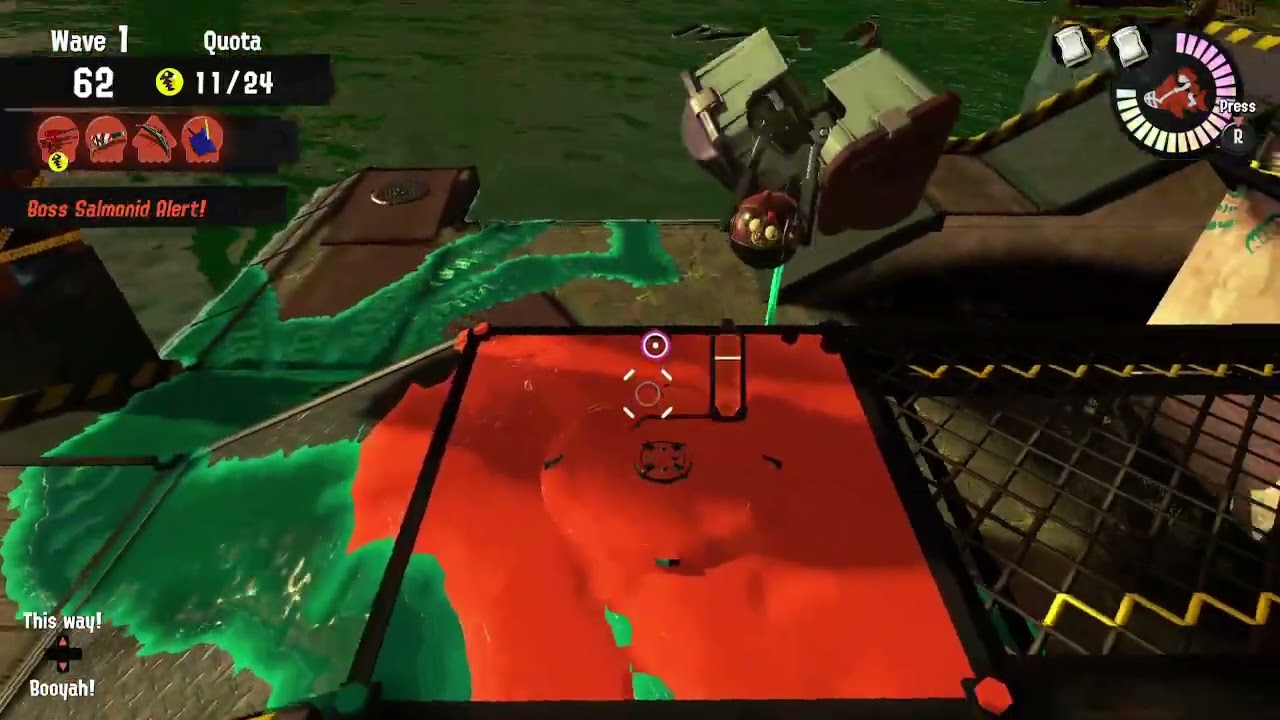 Taking out a Flyfish with 1 bomb (Splatoon 3 - Salmon Run) - YouTube