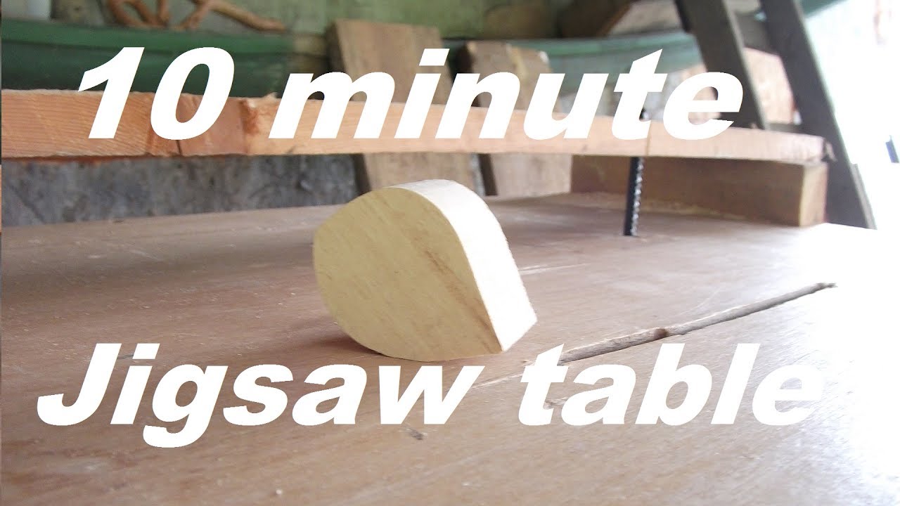 Jigsaw table build - YouTube