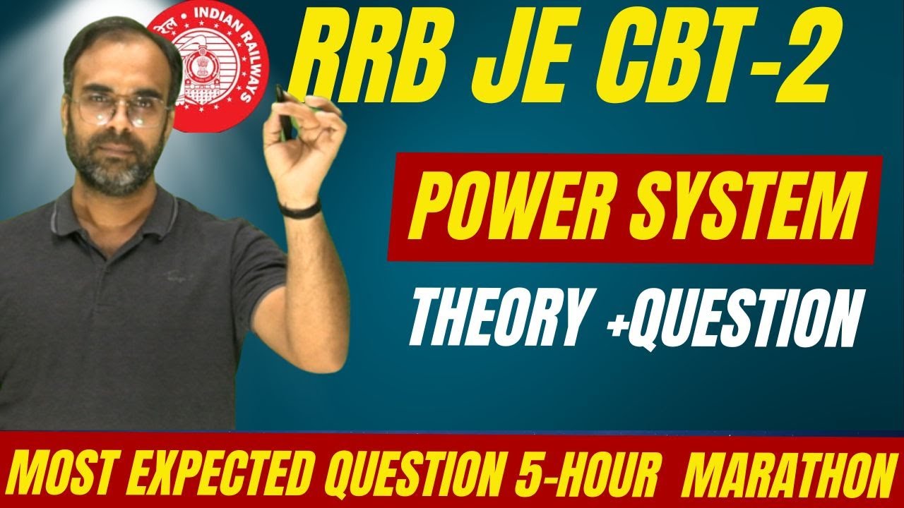 RRB JE 2024 CBT-2 | POWER SYSTEM Most expected question 🔥🔥 | #rrbje # ...
