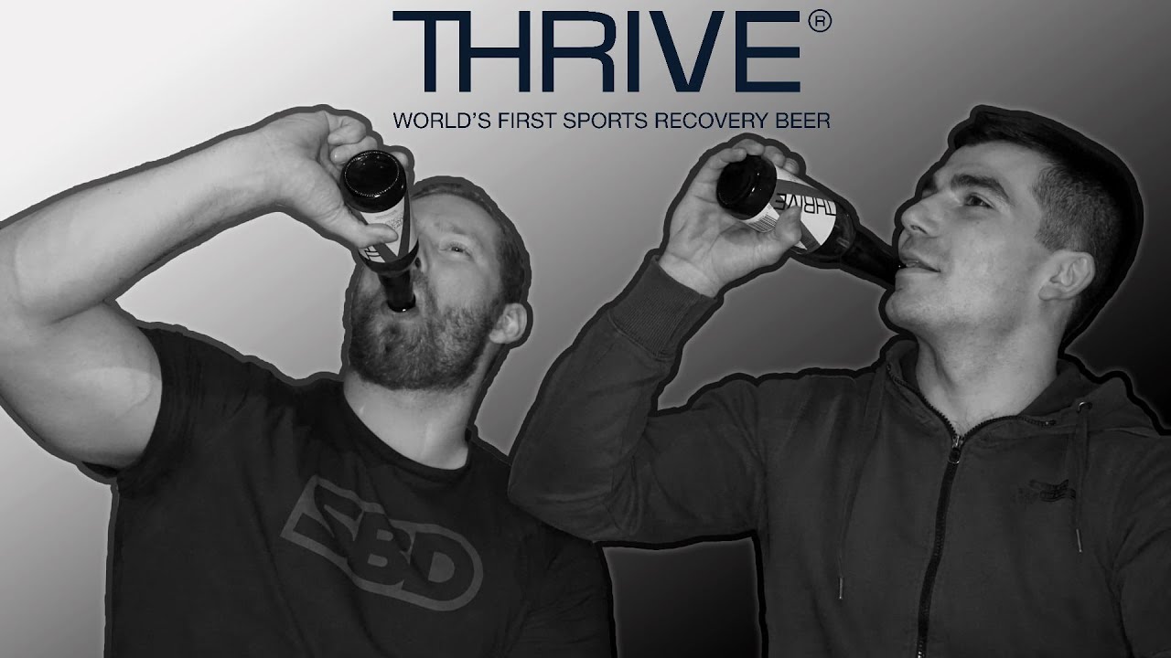 Dégustation de la THRIVE Beer (une bière PROTÉINÉE et SANS ALCOOL) feat ...