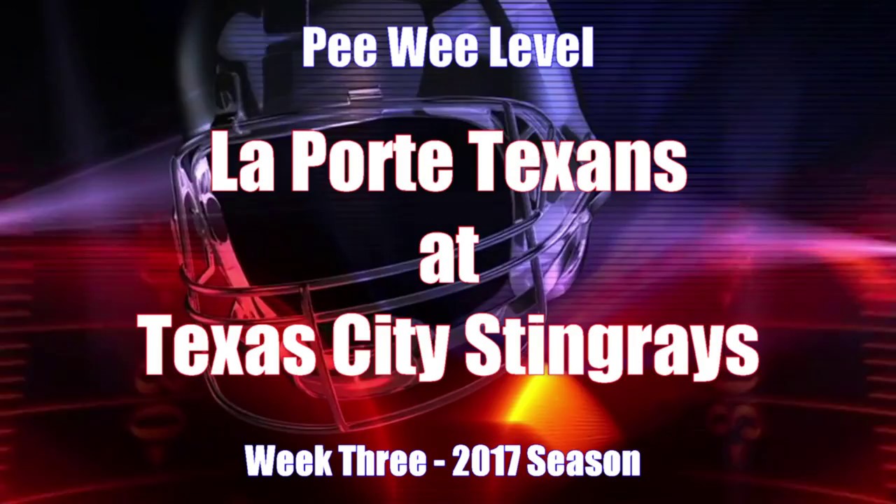 Texas city stings pee wee vs LaporteTexans 2017 - YouTube