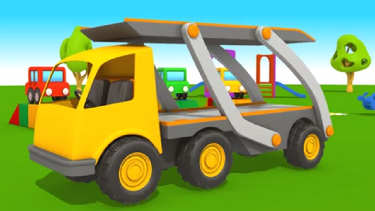 Leo Junior und der Autotransporter! Animation für Kinder - YouTube