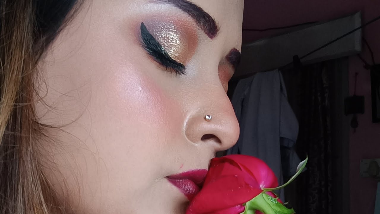 extra glam makeup tutorial step by step for beginners - YouTube