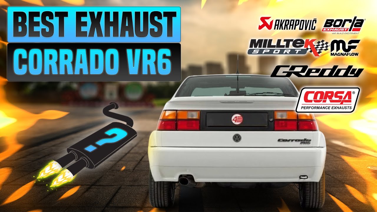 Volkswagen Corrado VR6 Exhaust Sound🔥Jetex,Milltek,Supersprint ...