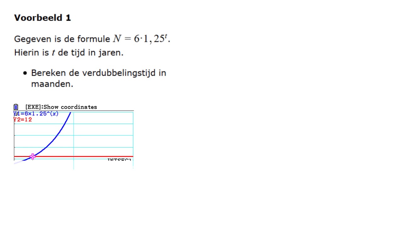 Exponentiële verbanden - YouTube