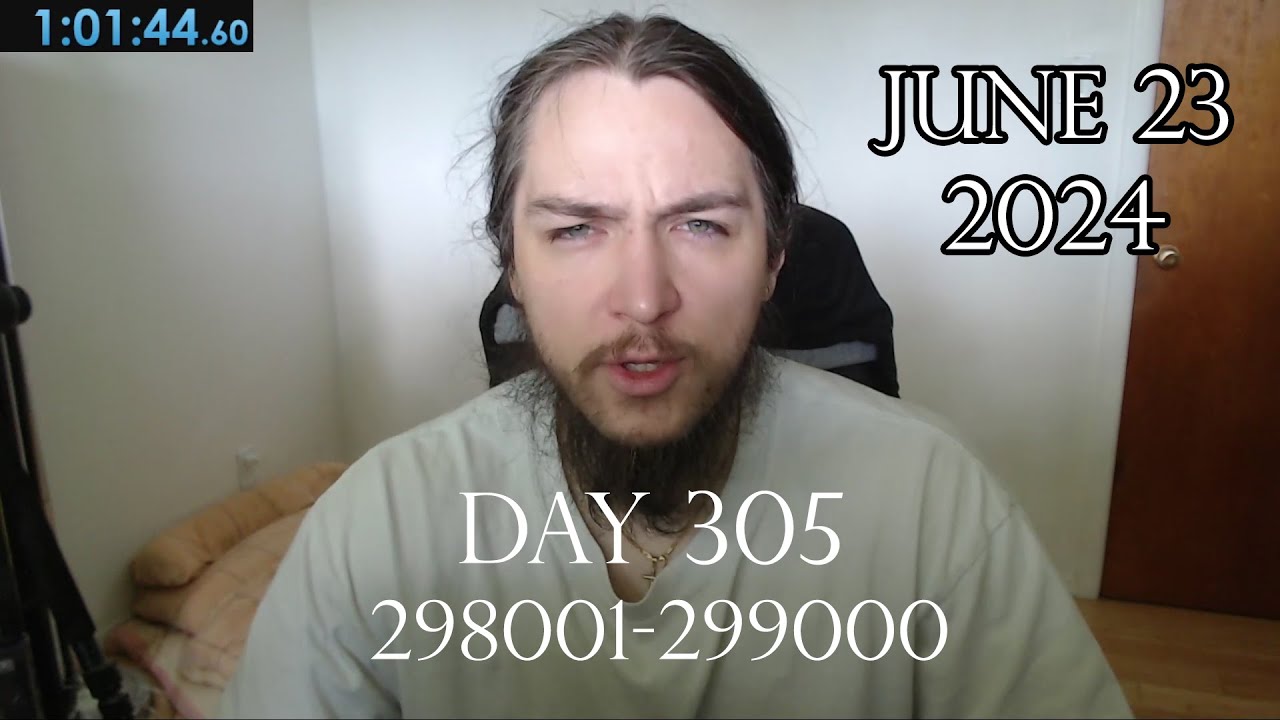 Counting And Writing Numbers (Day 305) (298001-299000) - YouTube