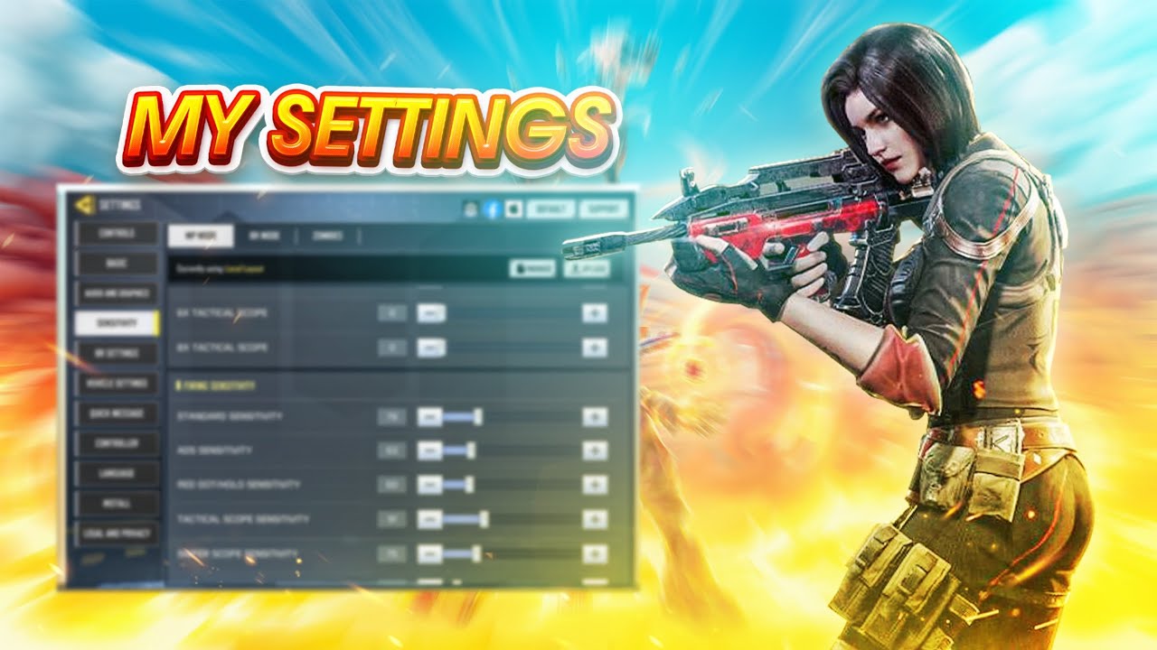 CALL OF DUTY: MOBILE SETTINGS(HUD & SENSITIVITY) - YouTube