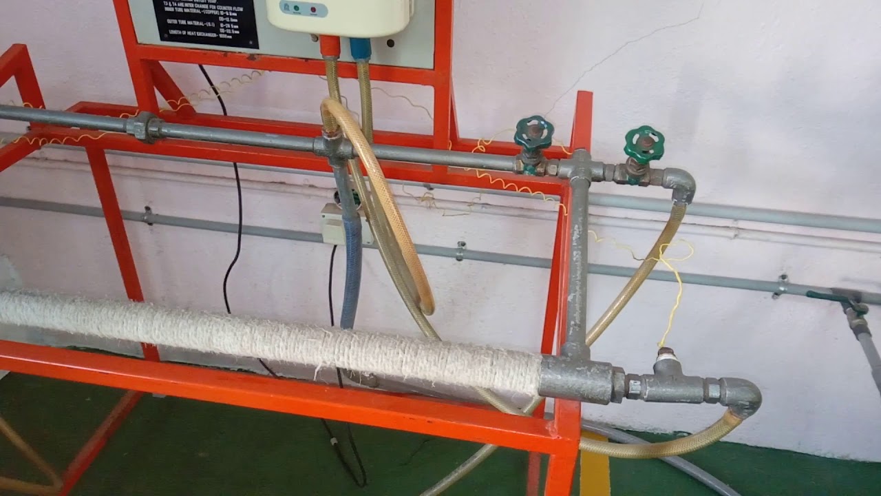 HMT Lab Heat Exchanger - YouTube