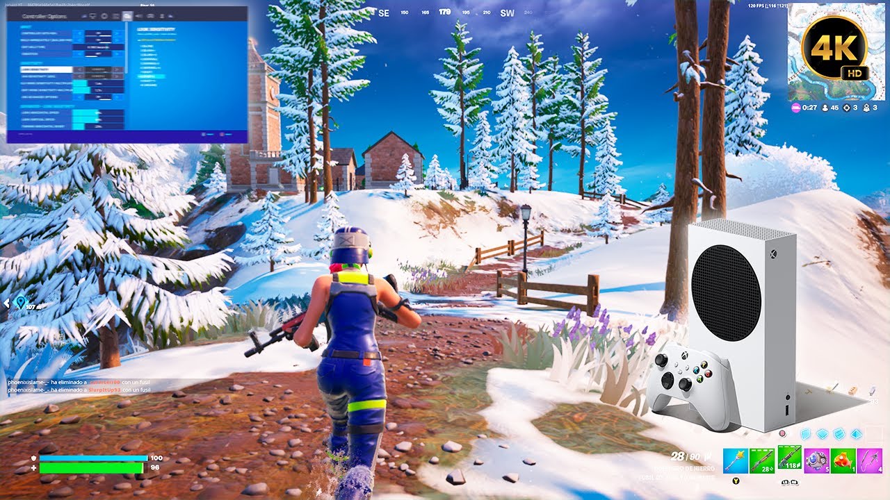Xbox Series S Fortnite Smooth Player (4k 120FPS) + best settings PS5/PC - YouTube