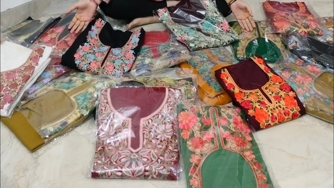 PHERANS AVL AT WHOLESALE PRICES LADIES WOOLEN KURTA AARI WORK FIRAN ...